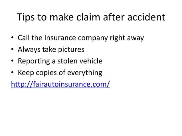 Fair auto insurance | PPTX | Motor Insurance | Insurance
