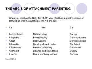 Attachment parenting, gender roles and (in)equalities of care | PPT