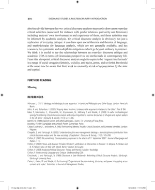 Fairclough et al, critical discourse analysis | PDF