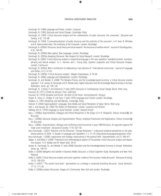 Fairclough et al, critical discourse analysis | PDF