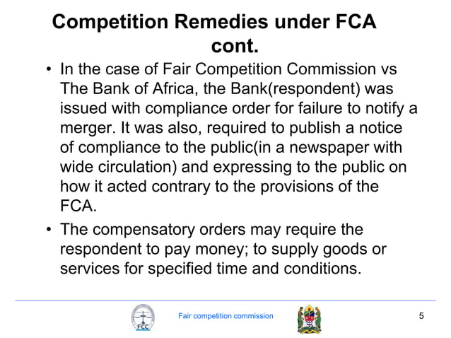 Fair Competition Tanzania for science and | PPT