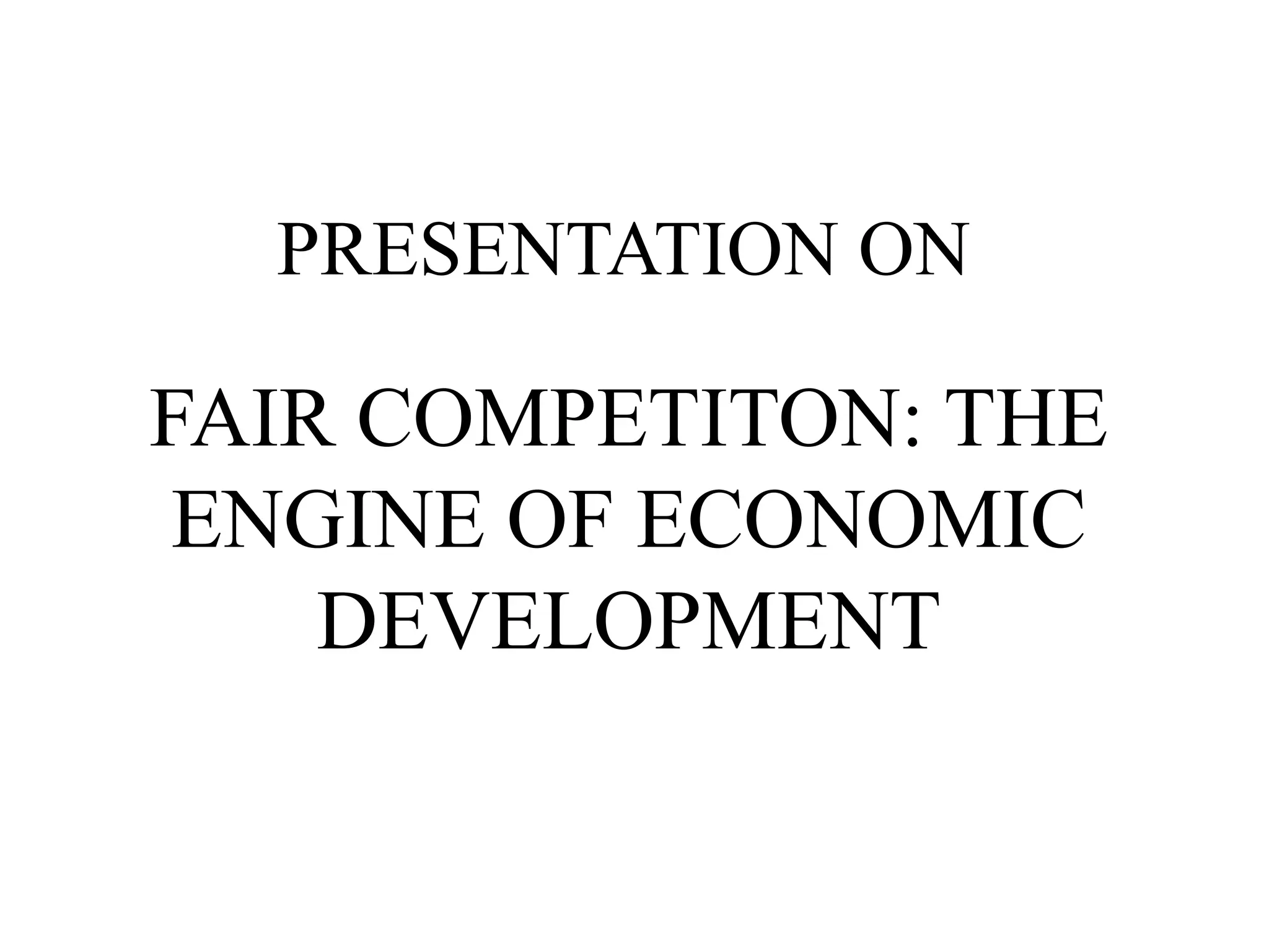 Fair competiton | PPT
