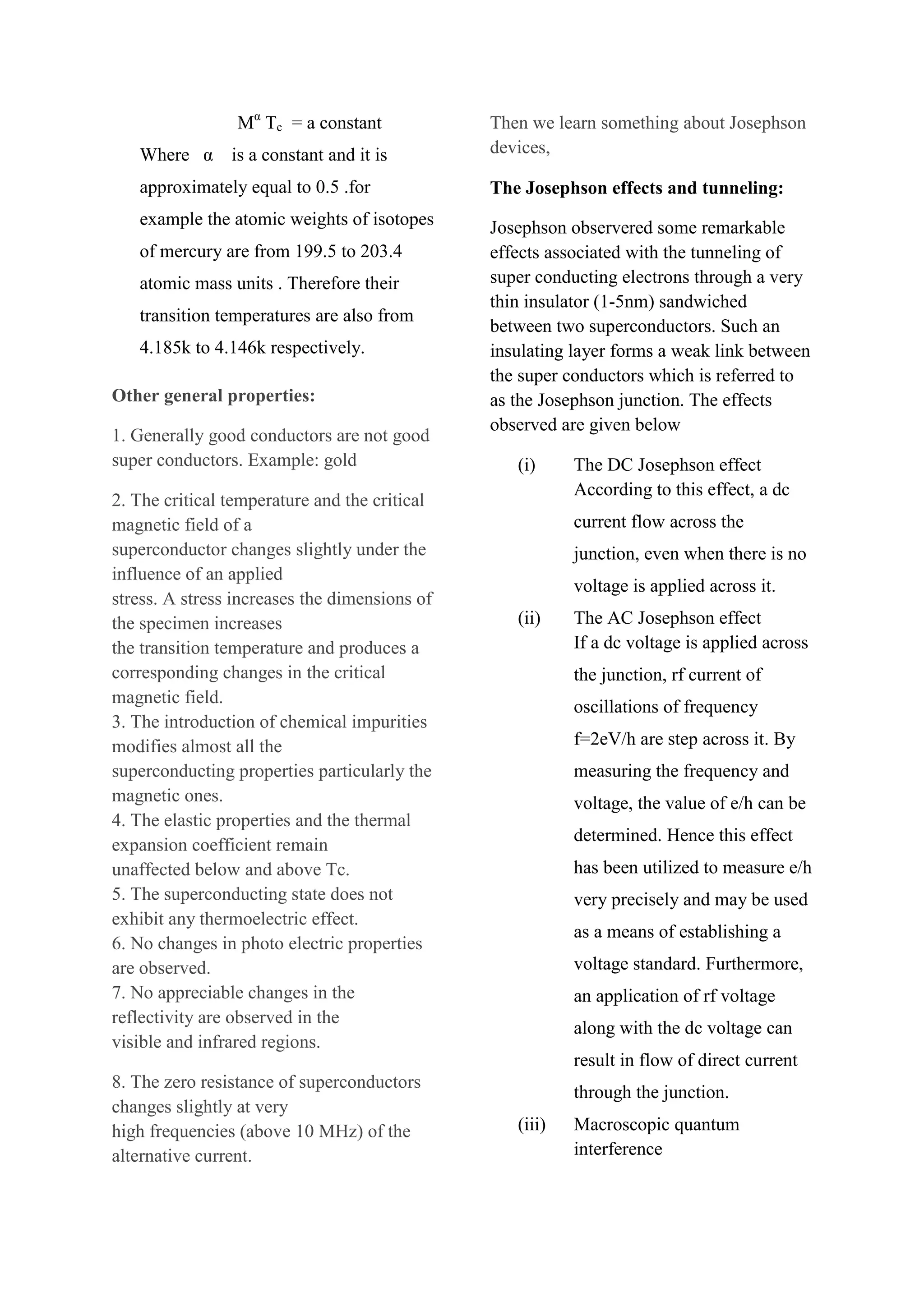 superconductivity and its applications | DOCX