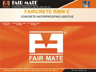 Faircrete rmw c | PPT