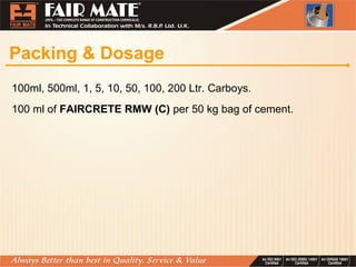 Faircrete rmw c | PPT