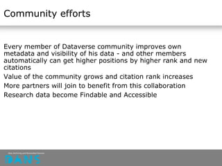 FAIR Dataverse | PPTX | Search | Internet