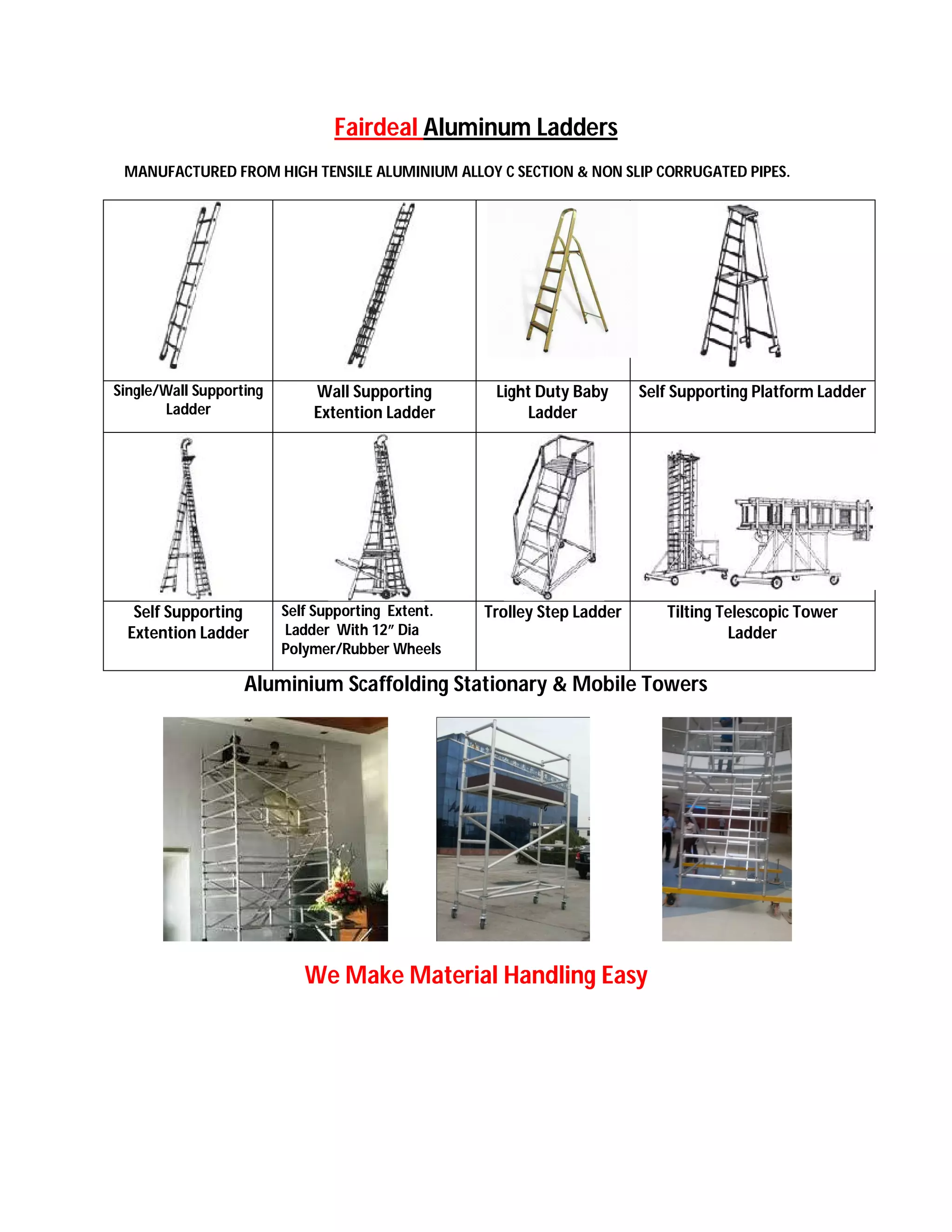 Fairdeal products _catalogue | PDF