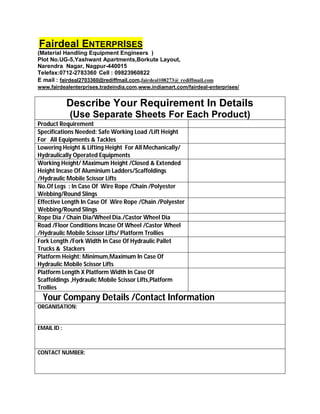 Fairdeal products _catalogue | PDF