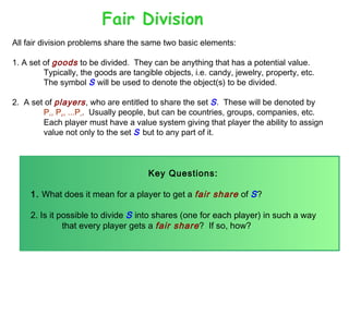 Fair division | PPT