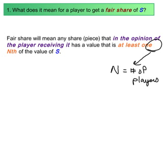 Fair division | PPT