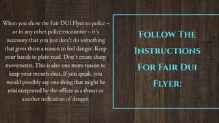 Fair DUI Flyer Utah | PPT