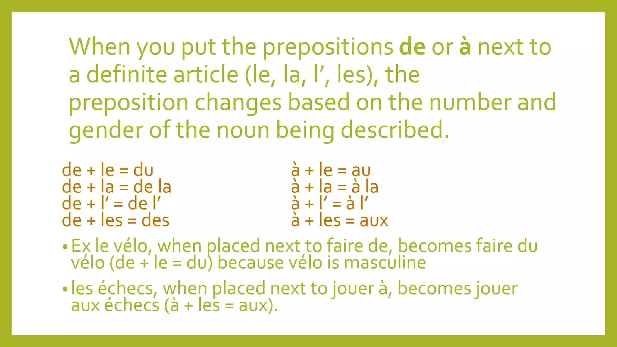 Faire vs jouer | PPTX
