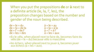 Faire vs jouer | PPTX