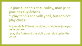 Faire vs jouer | PPTX