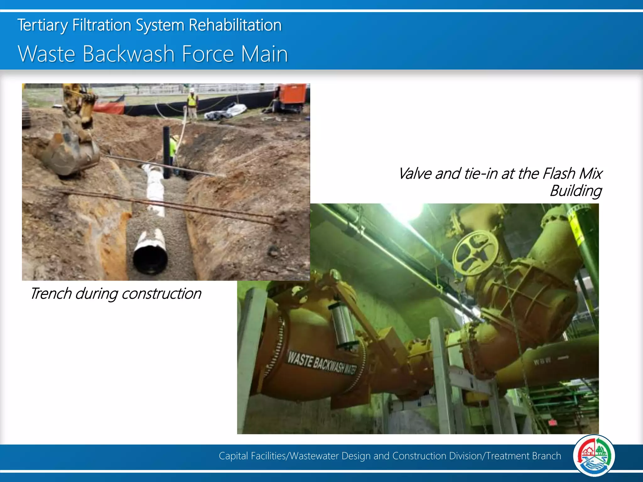 Fairfax County Tertiary Filtration System Rehabilitation July 2020 | PPTX