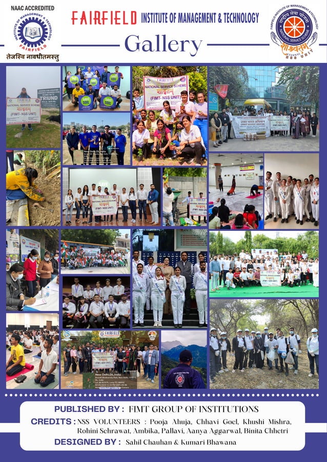 FAIRFIELD COLLEGE NSS UNIT BROCHURE.pdf | Non-Profit Organizations | Industries