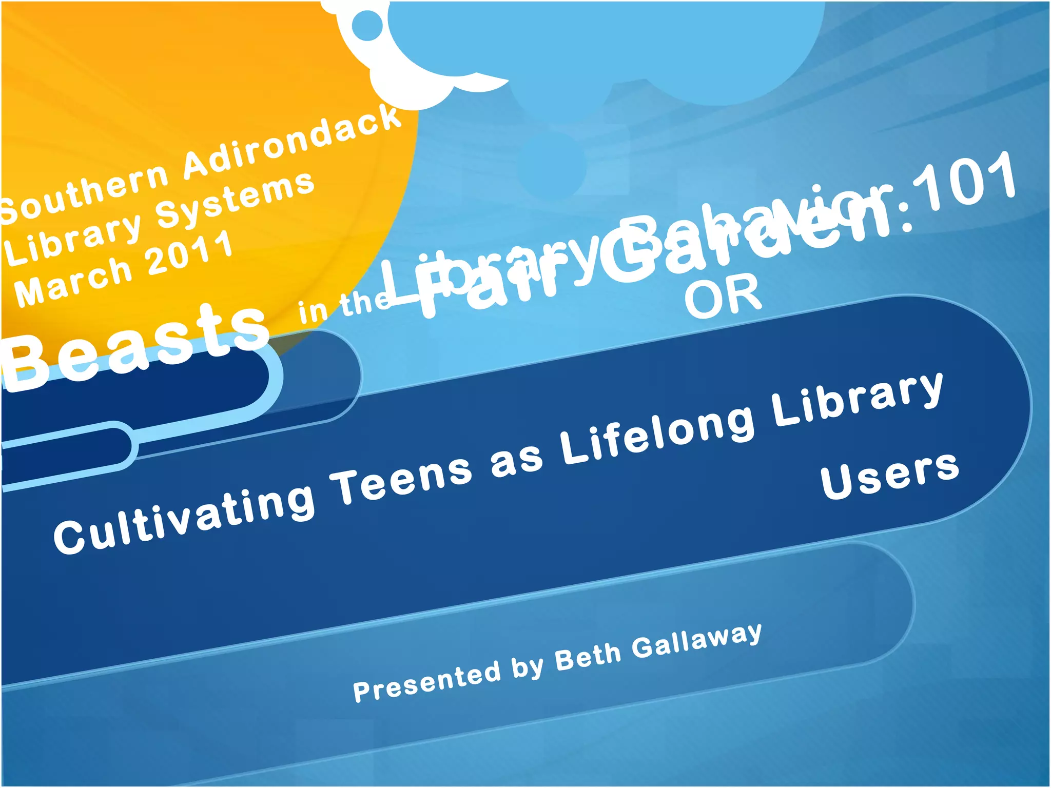 Library Behavior 101 | PPT