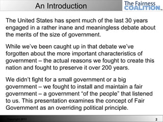 Fair Government | PPT