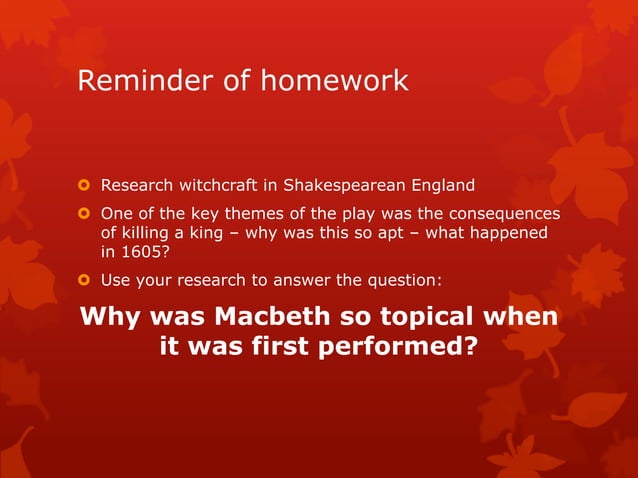 Fair is foul and foul is fair | PPT