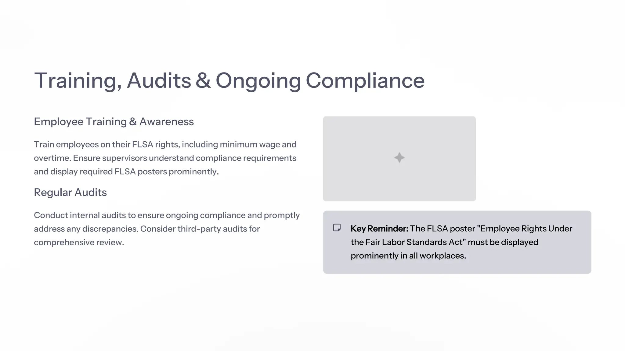 Fair Labor Standards Act Checklist with eAuditor Audits & Inspections | PDF