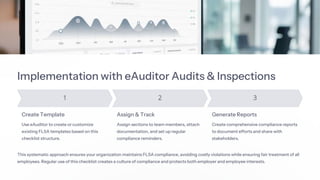Fair Labor Standards Act Checklist with eAuditor Audits & Inspections | PDF