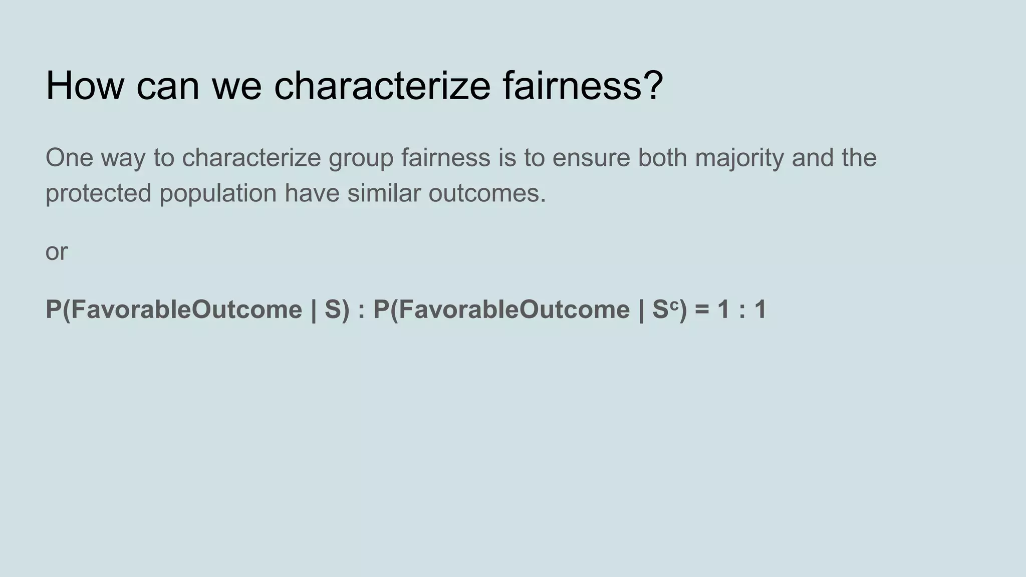 Fairness in Machine Learning | PPTX