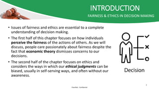 Fairness and ethics in decision making | PPT