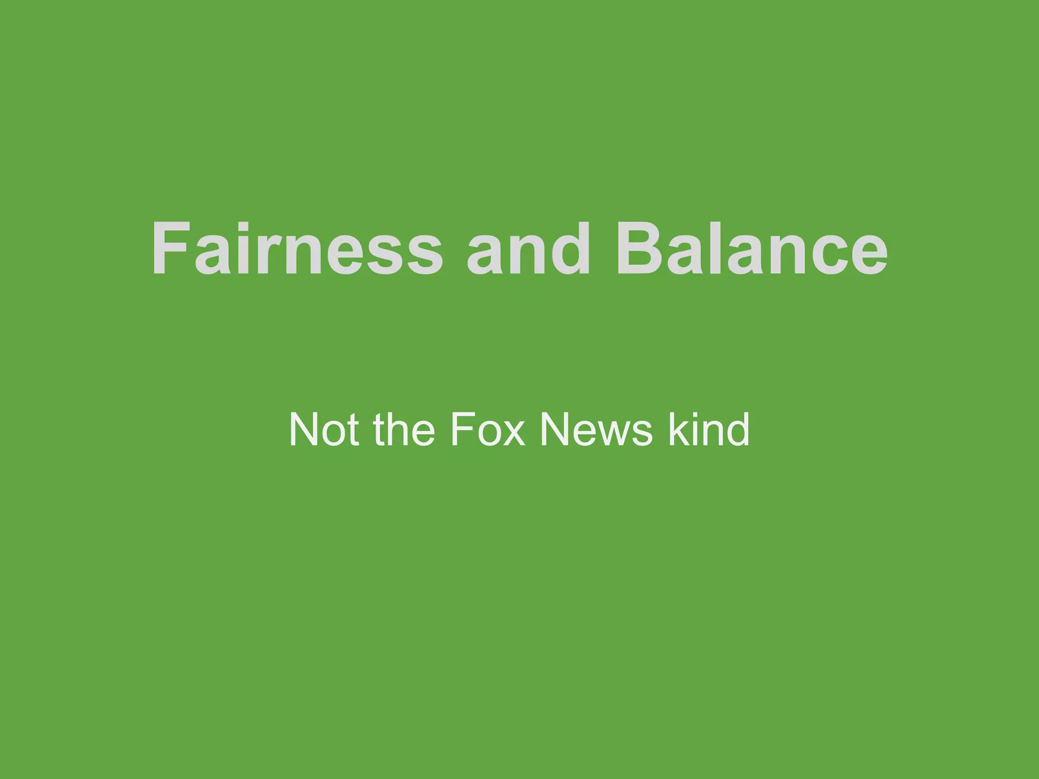 Fairness balance | PPTX