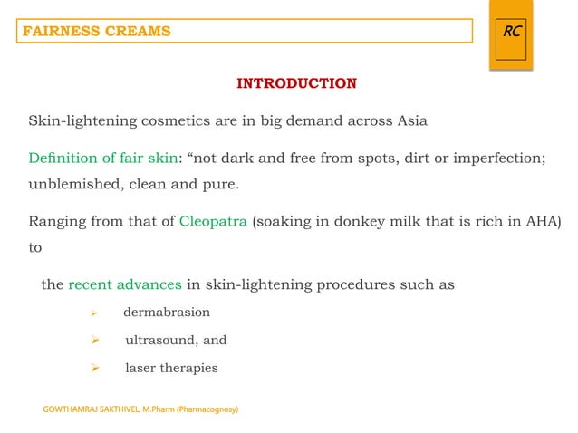 FAIRNESS CREAM.pptx | Skin Care | Beauty
