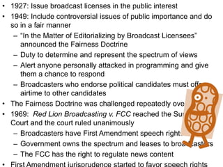 The Once-and-Future Fairness Doctrine | PPTX