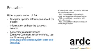 Findable, Accessible, Interoperable and Reusable (FAIR) data | PPT