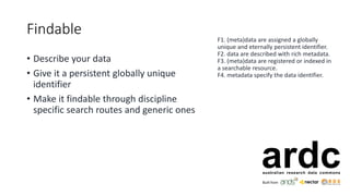 Findable, Accessible, Interoperable and Reusable (FAIR) data | PPT