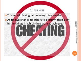 Fair play | PPTX