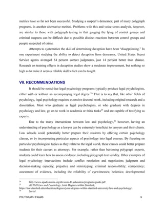 POLYGRAPH EXAMS: RELIABILITY AND TRAINING_eng | PDF | Law
