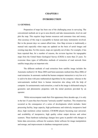 PREPARATION OF ROAD NETWORK FROM SATELLITE IMAGERY | PDF