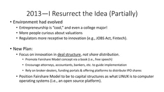 Fairshare Model presentation, Global Big Data conf 8.21.19