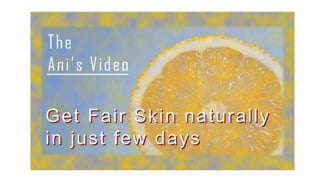 Fair skin | PPTX