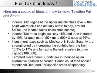 Fair Taxation | PPT | Personal Taxes | Personal Finance