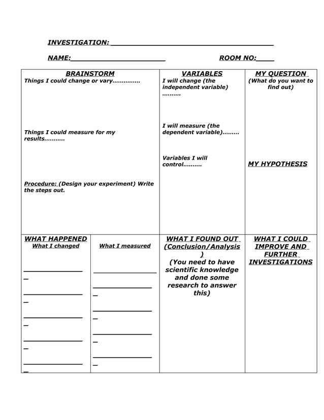 Fair testing template | PDF