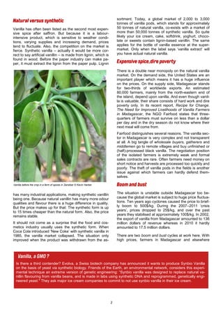 Fair trade brings hope to vanilla producers | PDF | Commodities | Economy