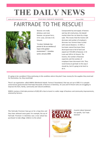 Fair trade newspaper | DOC