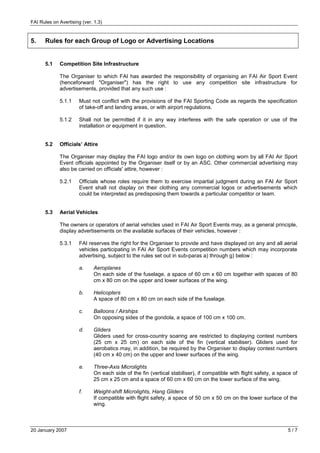Fai Rules Advertising V1 3 | PDF
