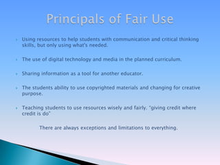 Professional Development on Fair Use | PPTX | Education