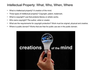 Intellectual Property, Copyright and Fair Use | PPT