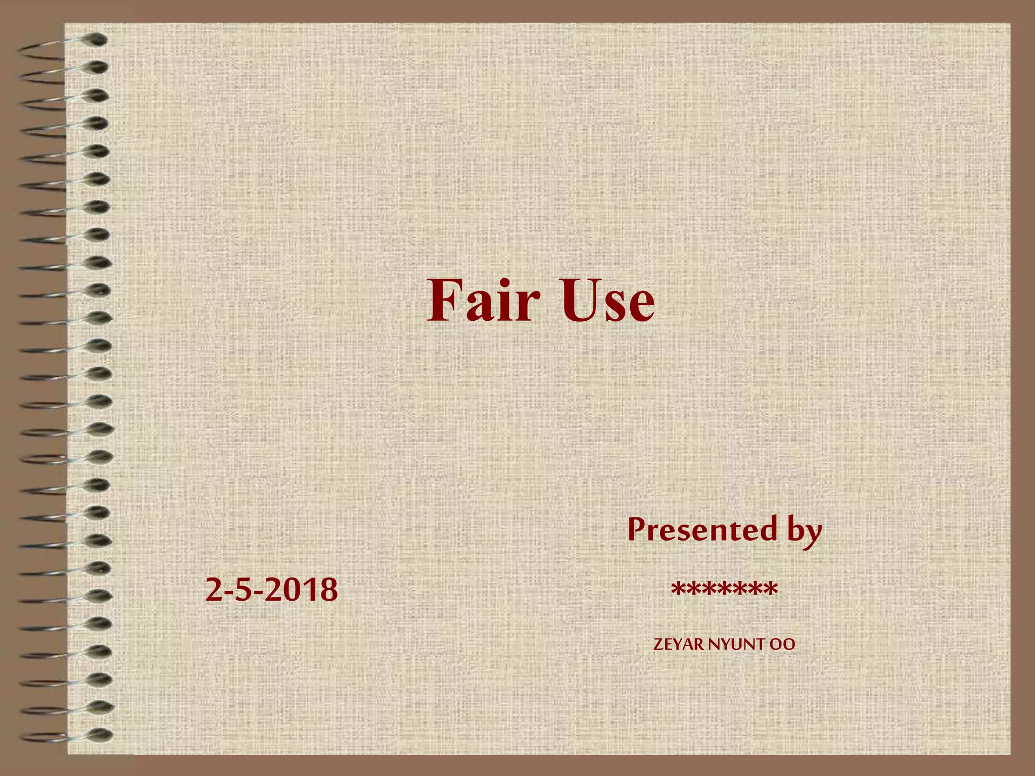 Fair use | PPT
