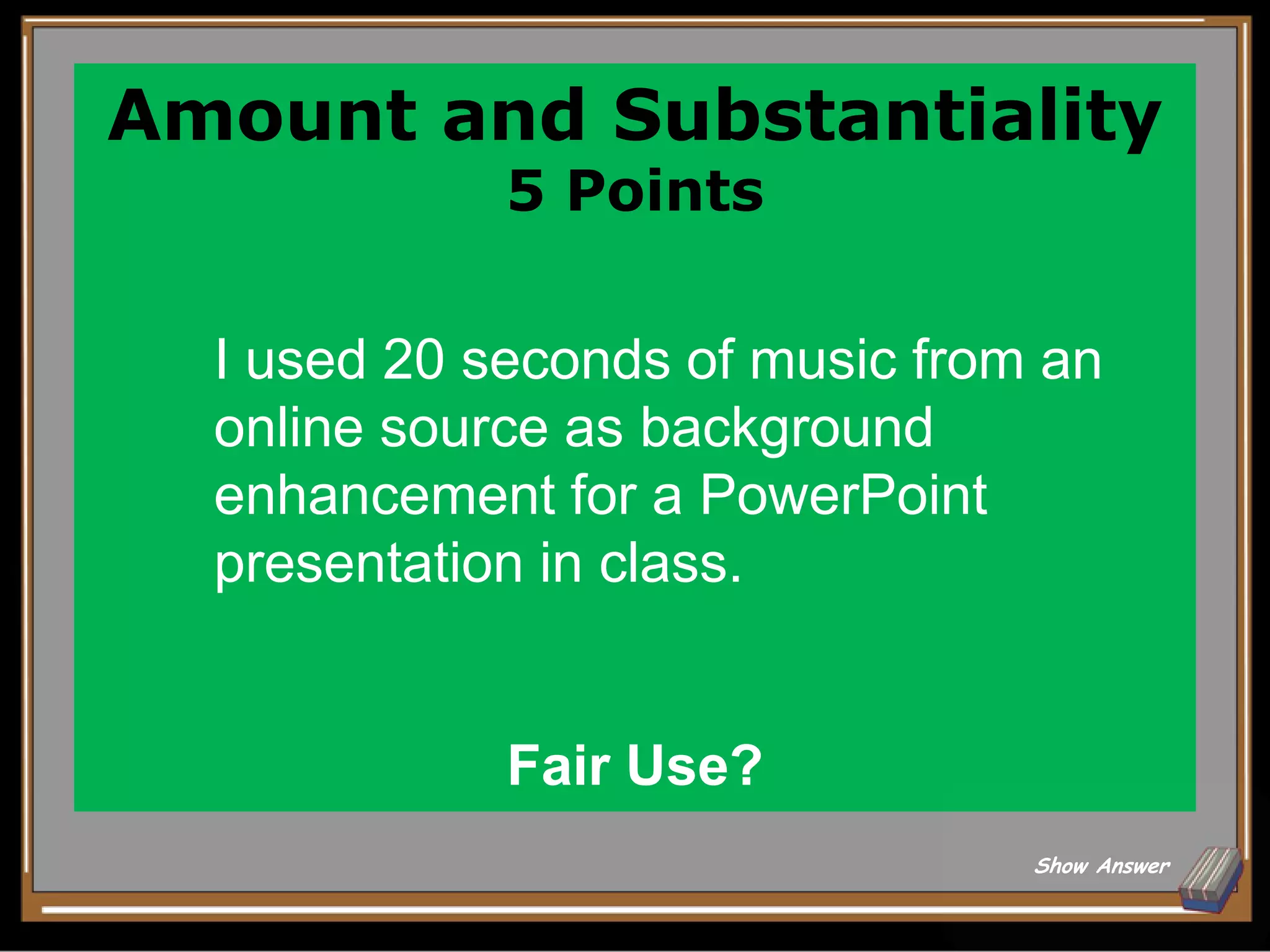 Fair Use activity | PPSX