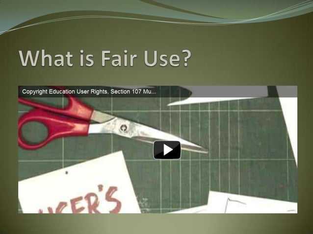 Fair Use and Creative Commons | PPTX