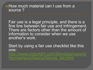Fair use guidelines | PPTX