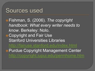 Fair use guidelines | PPTX