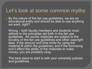 Fair use guidelines | PPTX
